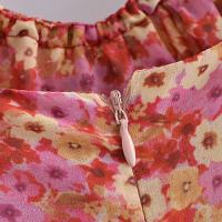 China French Sweat Floral Lace Up Suspender Dress Slimming Sexy Backless Short Skirt for sale