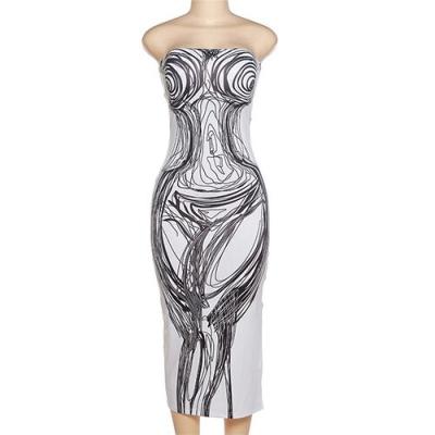 China OEM maufactory 2023 Spring European and Americanwomen s clothing 3d printed material sleeveless custom apparel for sale
