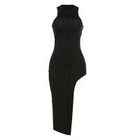 China OEM maufactory European and American style women's clothing round neck  polyester sleeveless for sale