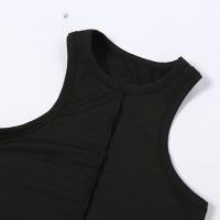 China OEM maufactory European and American style women's clothing round neck  polyester sleeveless for sale
