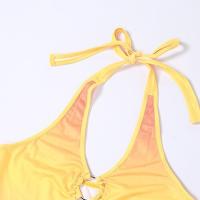 China OEM maufactory European and American style 2023  spring women's new sexy hollow hanging neck open back gradient colorful for sale