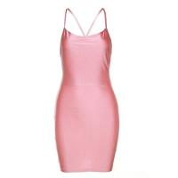 China OEM maufactory 2023 custom apparel spring and summer women's new fashion sleeveless short   v -neck dress for sale