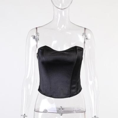 China OEM maufactory 2023 spring and summer new fish bone polyester  small vest female for sale