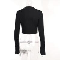 China OEM maufactory Pure color street sweater farbic female slim turtlenecks long sleeve warm and base short casual wild top for sale