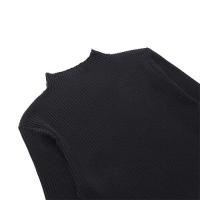 China OEM maufactory Pure color street sweater farbic female slim turtlenecks long sleeve warm and base short casual wild top for sale