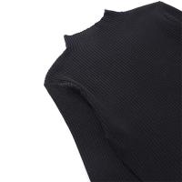 China OEM maufactory Pure color street sweater farbic female slim turtlenecks long sleeve warm and base short casual wild top for sale