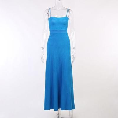 China OEM maufactory Women's skirt 2022 Autumn new sexy polyester  wool sleeveless skirt dress for sale