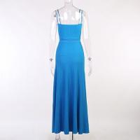 China OEM maufactory Women's skirt 2022 Autumn new sexy polyester  wool sleeveless skirt dress for sale