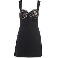 China OEM maufactory Skirts Autumn cross -border new sexy sleeveless lacewave collar short skirt dress for sale