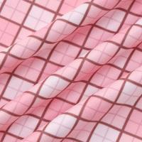 China OEM  maufactory long -sleeved short skirt side polyester women's pink lattice dress for sale