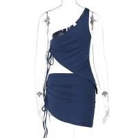 China OEM maufactory European and OEM American style 2023 Summer polyester short skirt set women for sale