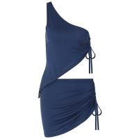 China OEM maufactory European and OEM American style 2023 Summer polyester short skirt set women for sale