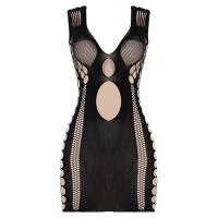 China OEM maufactory European American Summer Polyester Sexy Hot Spicy Grid Dress for sale