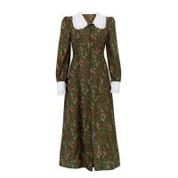 China OEM maufactory  Print Long Skirt Doll Collars Polyester European American Long Sleeved for sale