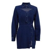 China OEM maufactory European American Women'S Polyester Clothing Long Sleeved Pull Over Dress for sale