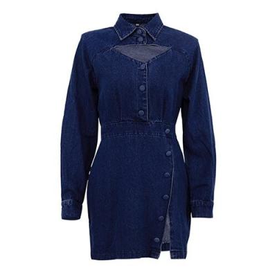 China OEM maufactory European American Women'S Polyester Clothing Long Sleeved Pull Over Dress for sale