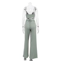 China OEM maufactory Summer Women'S Exposed Umbilical Camsy Tops High Waist Wide Leg Pants for sale