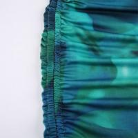 China OEM maufactory Tie Dye Oblique Shoulder Polyester Commute Hip Rope Skirt Stitching Long Sleeved for sale