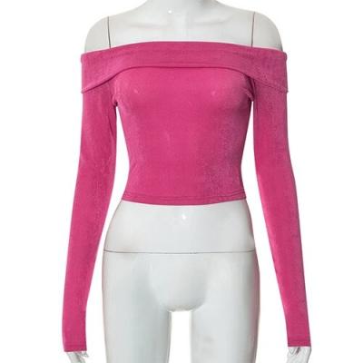 China OEM maufactory  European maufactory American Women'S Polyester One Shoulder Long Sleeve Clothing OEM for sale