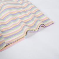 China OEM maufactory Keliou Foreign Trade polyester  cross -border European and American  sexy short zipper rainbow t -shirt for sale