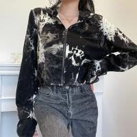 China OEM Polyester Women'S Long Sleeved Hooded Top Top Zipper Cardigan for sale