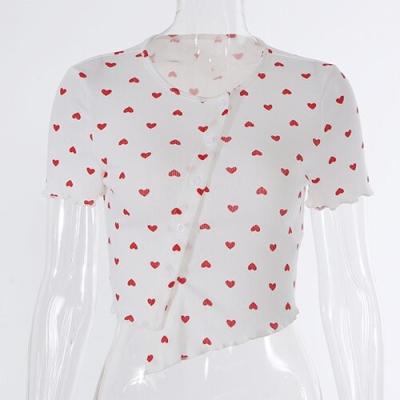 China OEM Women'S Clothing Spring And Summer INS Button Exposed Navel Short for sale