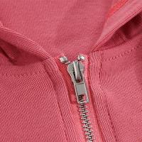 China OEM European And American Women'S Solid Color Navel Lapel Zipper Long Sleeved Top for sale