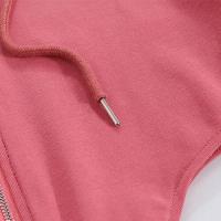 China OEM European And American Women'S Solid Color Navel Lapel Zipper Long Sleeved Top for sale