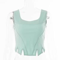 China OEM European And American Small Vests Female Sexy Umbilical Jackets for sale