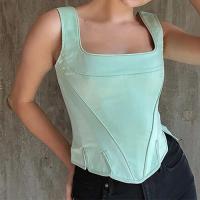 China OEM European And American Small Vests Female Sexy Umbilical Jackets for sale