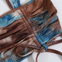 China OEM Summer One Word Back - Back Top Jacket Tie Dye Camisole Small Vest for sale