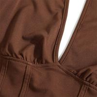 China OEM maufactory European cross -border new women's European and American sexy vest hanging neck tie v -neck for sale