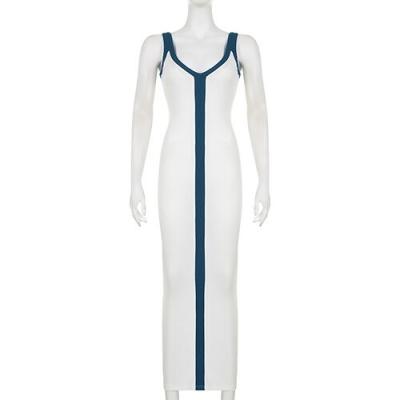 China OEM manufactory 2023 Cross -border European and American  V -line low -necked sleeveless slim temperament for sale