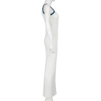 China OEM manufactory 2023 Cross -border European and American  V -line low -necked sleeveless slim temperament for sale