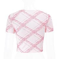 China OEM Summer Wind Vyders Versatile Umbilical Short Sleeved T-Shirt Women V Neck for sale