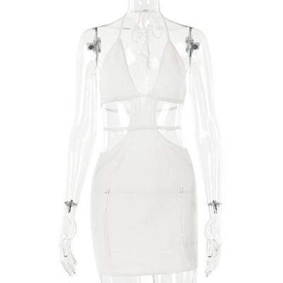 China OEM maufactory Europe and the United States 2023 spring and summer new knit sweater dress sexy pure desire hot girl for sale