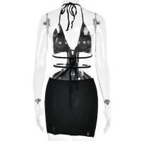 China OEM maufactory Europe and the United States 2023 spring and summer new knit sweater dress sexy pure desire hot girl for sale