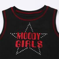China OEM Hot Girls Street Dark Wind Top Summer Five Pointed Star Letter Printing for sale