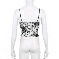 China Hot Girl Fenglei Lace Implanted Velvet Printed Camisole OEM European American for sale