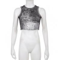 China OEM Gajie Sports Hot Silver Contrasting Casual Sleeveless Vest Spring And Summer for sale