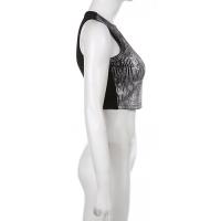 China OEM Gajie Sports Hot Silver Contrasting Casual Sleeveless Vest Spring And Summer for sale
