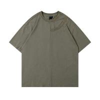 China American Washing Old High Street Short Sleeved T-Shirts On The Streets Of Men Women for sale