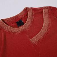 China American Washing Old High Street Short Sleeved T-Shirts On The Streets Of Men Women for sale