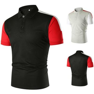 China OEM Summer Foreign Trade Men'S Lapel Short Sleeved T-Shirt European Code for sale