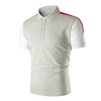 China OEM Summer Foreign Trade Men'S Lapel Short Sleeved T-Shirt European Code for sale