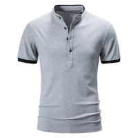 China OEM Foreign Trade Summer Men'S Casual Short Sleeved T -Shirt Basic Pure Color for sale