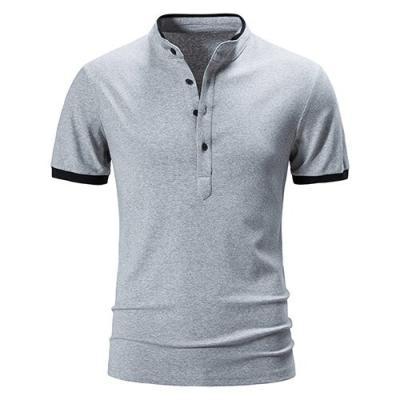 China OEM Foreign Trade Summer Men'S Casual Short Sleeved T -Shirt Basic Pure Color for sale