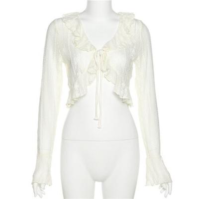 China OEM Spring Women'S Solid Color Slim Fitting Navel Fashion European And American Style for sale