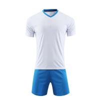 China Oem Factory Manufacturer Custom Logo Mercerized Cotton Sports Team Jerseys Breathable Football Uniform Suit for sale