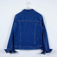 China Denim Jacket Manufacture Button Down Jacket OEM Denim Clothing Washed Blue Cotton for sale